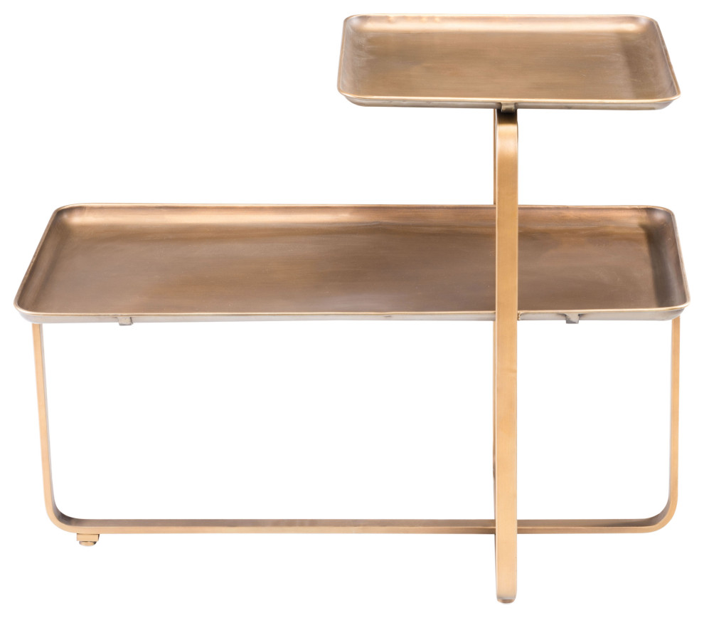 Benson Coffee Table Brass - Contemporary - Coffee Tables - by Rustic ...