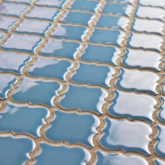 Hudson Tangier Mosaic Floor and Wall Tile, Light Blue, Sample ...