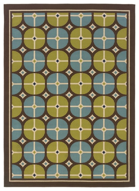 Oriental Weaver Caspian 1447X Brown Rug, 2'5" X 4'5" - Contemporary ...