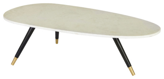 Surya Miami Coffee Table 14"H X 23"W X 47"D - Midcentury - Coffee ...