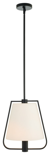 Marco 1-Light Pendant, Matte Black - Transitional - Pendant Lighting ...