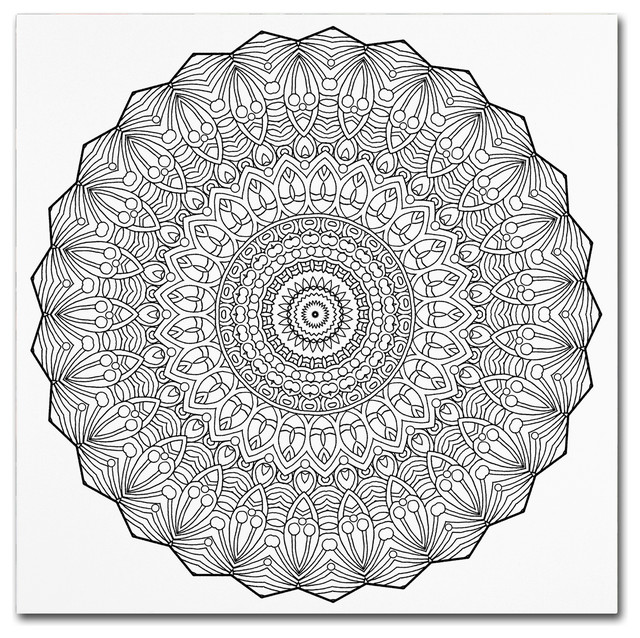 Kathy G. Ahrens 'Mixed Coloring Book 22' Canvas Art, 14"x14 ...