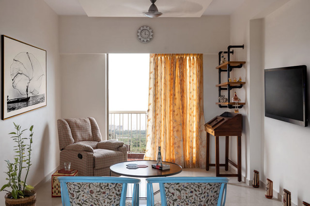 A simple yet calming home in Kolkata - Moderne - Salon - Calcutta - par ...