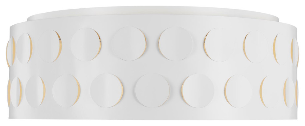 Dottie Large Flush Mount, Matte White - Contemporary - Flush-mount ...