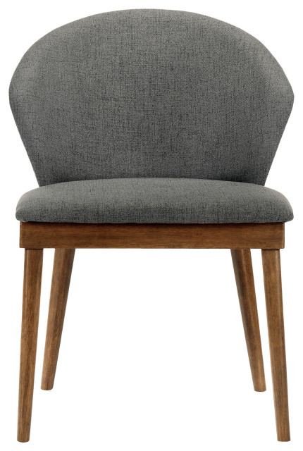 Benzara BM270445 5 Piece Dining Chair With Curved Shell Back Chair ...