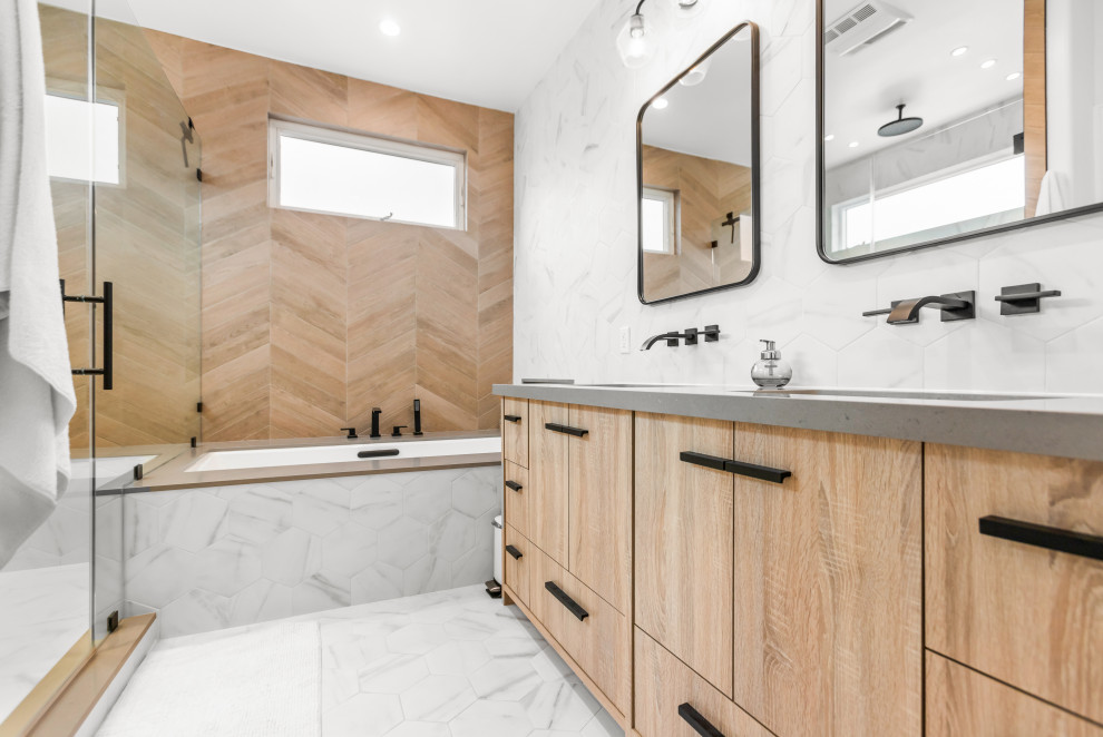 Culver City Complete Remodel + ADU - Contemporary - Bathroom - Los ...