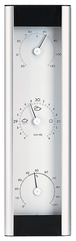 Weather Station Android Barometer Aluminum Silver - Modern - Decorative ...