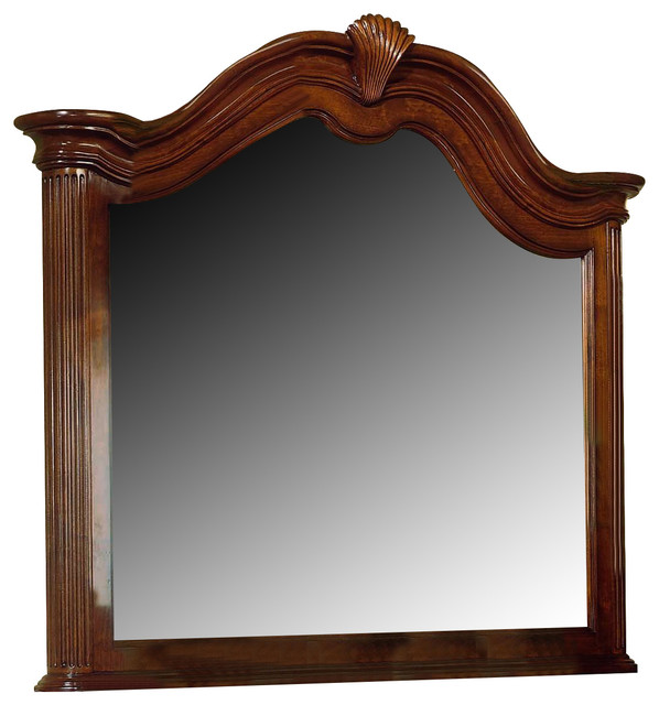 American Drew Cherry Grove Landscape Mirror, Cherry - Victorian - Wall ...