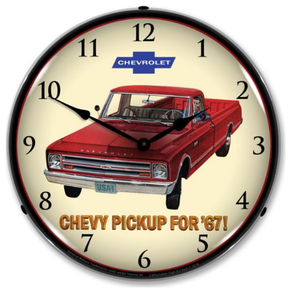 GM1612699 1967 Chevrolet Pickup Clock - Midcentury - Wall Clocks - by ...