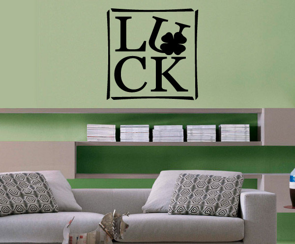 Luck Vinyl Wall Decal hd067, 48 in. - Contemporary - Wall Decals - by ...
