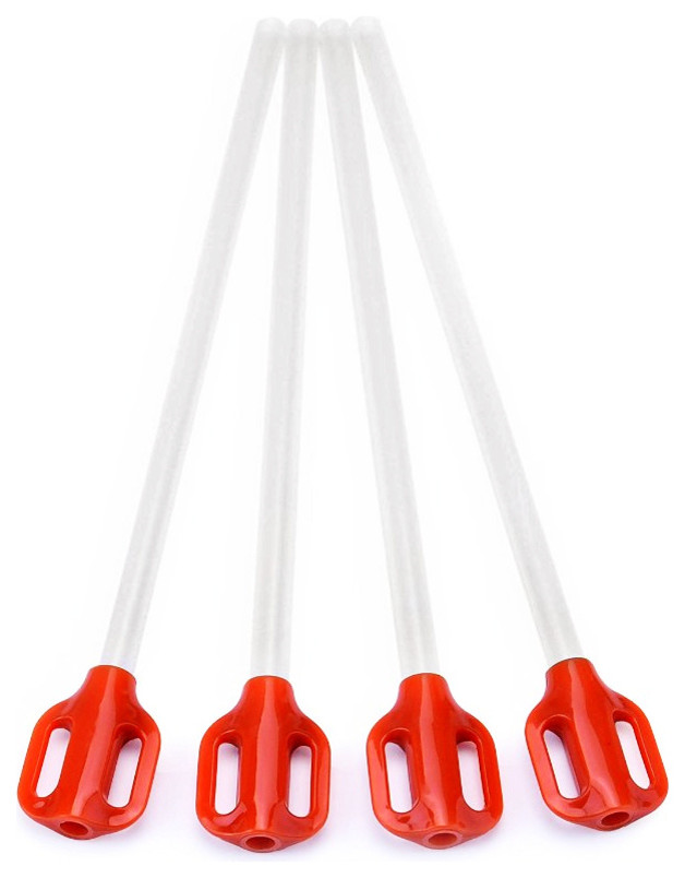 Prepara Caramel Swizzle Straw, Set of 4 - Contemporary - Cocktail ...