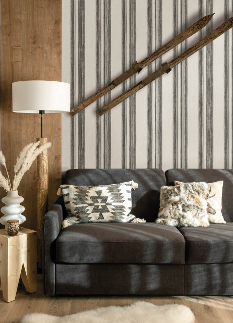 Loom Spun Charcoal Wallpaper, Swatch - Contemporary - Wallpaper - by ...