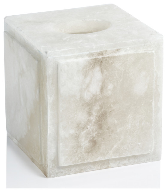 Cremona Alabaster Tissue Box Cover - Transitional - Tissue Box Holders ...