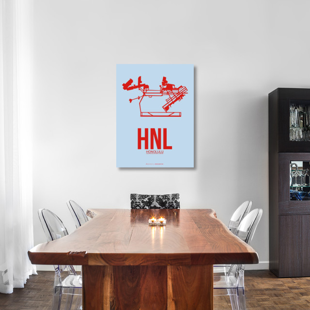 "HNL Honolulu Poster 1" Fine Art Print, 30" x 40" - Modern - Prints And ...