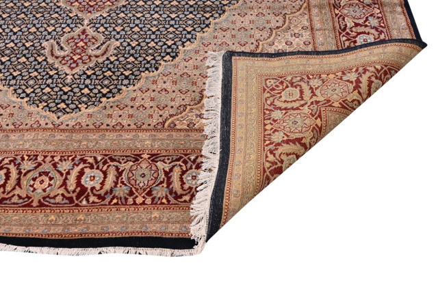 Kaoud Rugs black tabriz-m 8 x 10 area rug - Traditional - Area Rugs ...