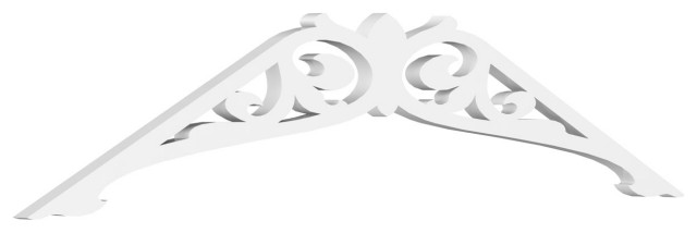 48"Wx8"Hx1"P, 4/12 Pitch Athens Architectural Grade PVC Gable Pediment ...