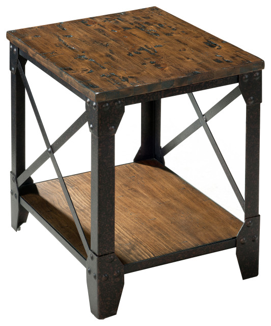 Rectangular Small End Table - Industrial - Side Tables And End Tables ...