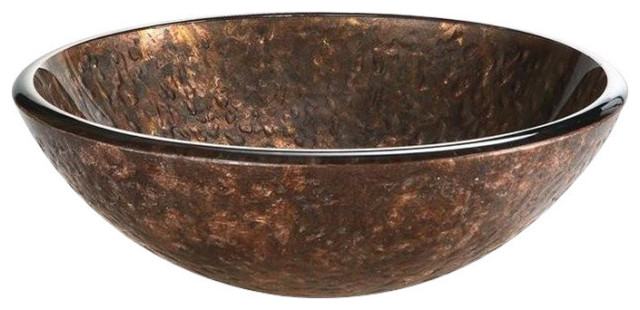 Reflex Vessel Sink, Copper And Gray Storm - Traditional - Bathroom ...