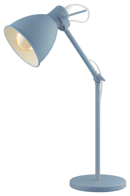 1-Light 40W Desk Lamp, Pastel Light Blue - Door Levers - by Buildcom ...