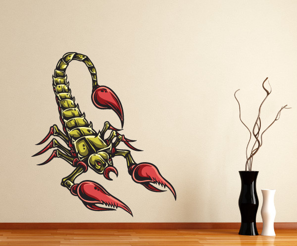 Scorpion Vinyl Wall Decal ScorpionUScolor001, 60 in. - Contemporary ...