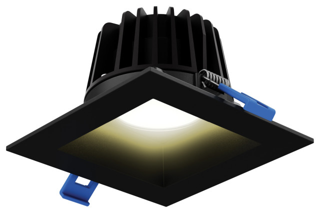 4" Square Wet Rated Regressed LED Down Light, 5-CCT - Modern - Recessed ...