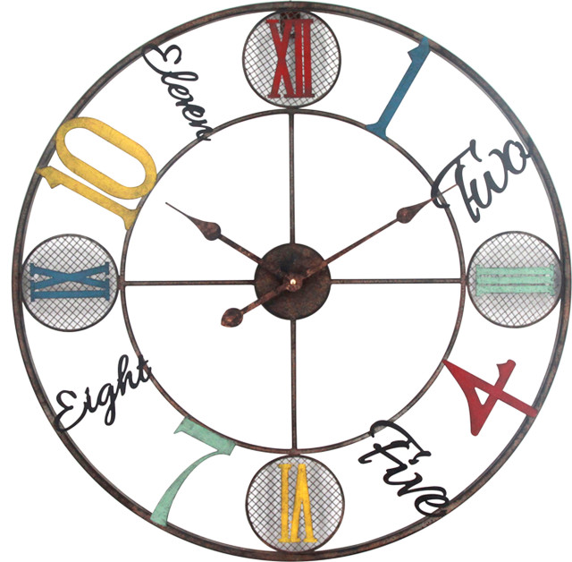 Whimsical Design Wall Clock - Industrial - Wall Clocks - by HedgeApple ...