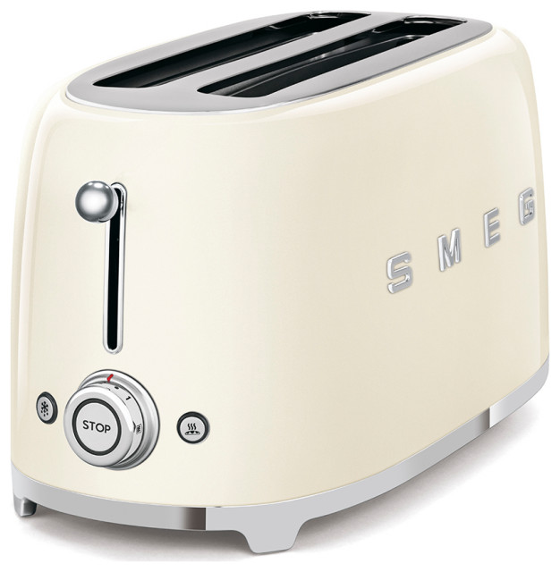Smeg 50s Retro Line Cream 4-Slice Toaster - Transitional - Toasters ...