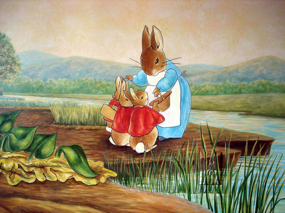 Peter Rabbit Mural inspired by Beatrix Potter - Contemporary - Atlanta ...