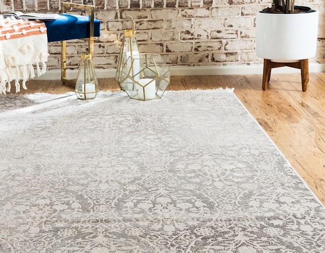 Contemporary Classique Powder Area Rug, 8'x10' - Contemporary - Area ...