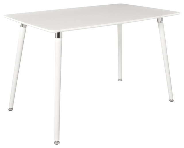 Modern Contemporary Kitchen Dining Table White - Contemporary - Dining ...