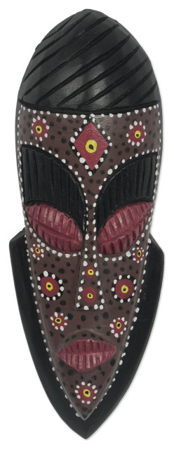 Novica Handmade Liberty African Wood Mask - Tropical - Wall Sculptures ...