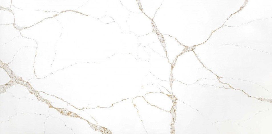 Marble quartz on countertops and island