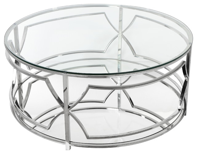 Edward Round Coffee Table - Contemporary - Coffee Tables - by Pangea ...