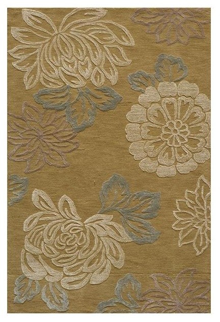 Sensations Rug in Gold Color, 2 ft. x 3 ft. - Contemporary - Area Rugs ...