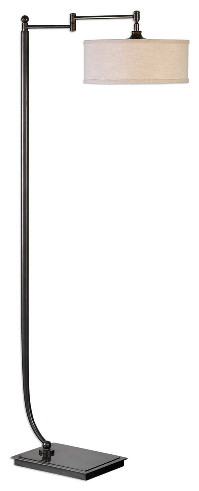 Uttermost Lamine Dark Bronze Floor Lamp, 16.5"x66"x9.5" - Transitional ...