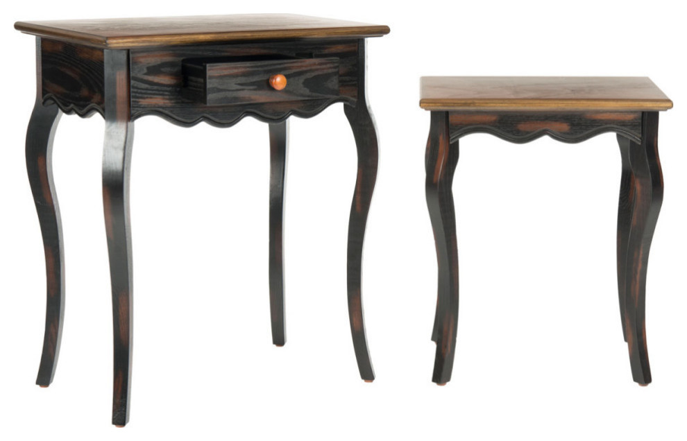 Elton Stacking Accent Table, Oak/Java - Modern - Side Tables And End Tables - by Rustic Home ...