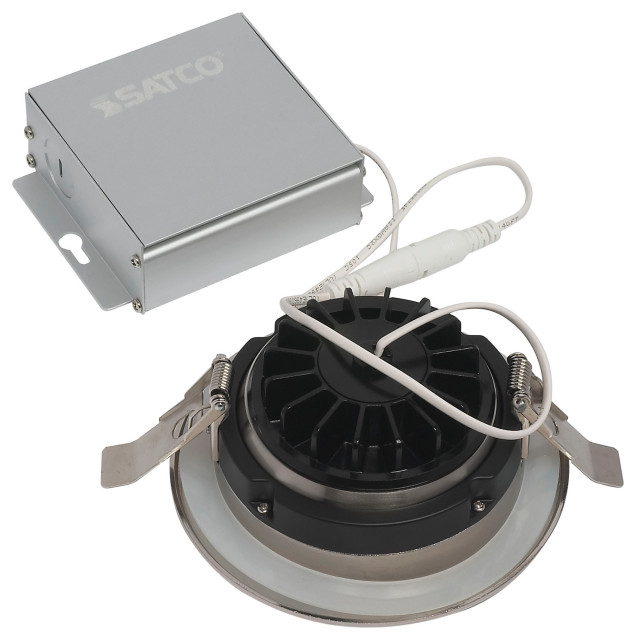 12 Watt LED Downlight - Gimbaled - 4 in. - 120 Volt - Round - Remote ...