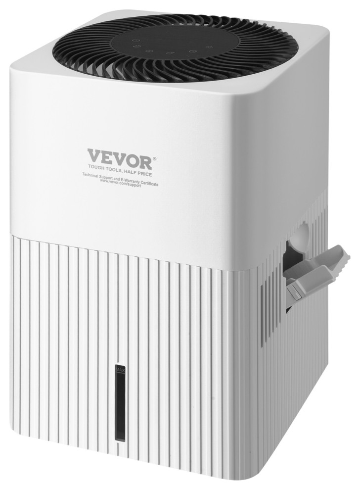 VEVOR 3L Evaporative Humidifiers No Mist for Bedroom Top Fill Quite 300 ...