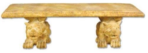 Jaimy Gargoyle Bench 30 W Gargoyle Sculpture - Traditional - Outdoor ...