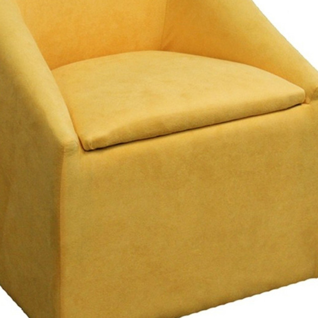 21 Modern Yellow Gold Cubed Accent Storage Chair - Contemporary ...