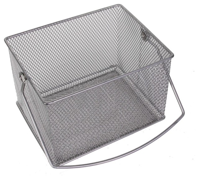Rectangle Mesh Condiment Caddy/Utensil, Napkin Holder Carrier ...