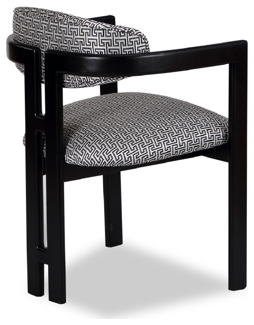 Black Geometric Dining Chair | Liang & Eimil Neo - Contemporary ...