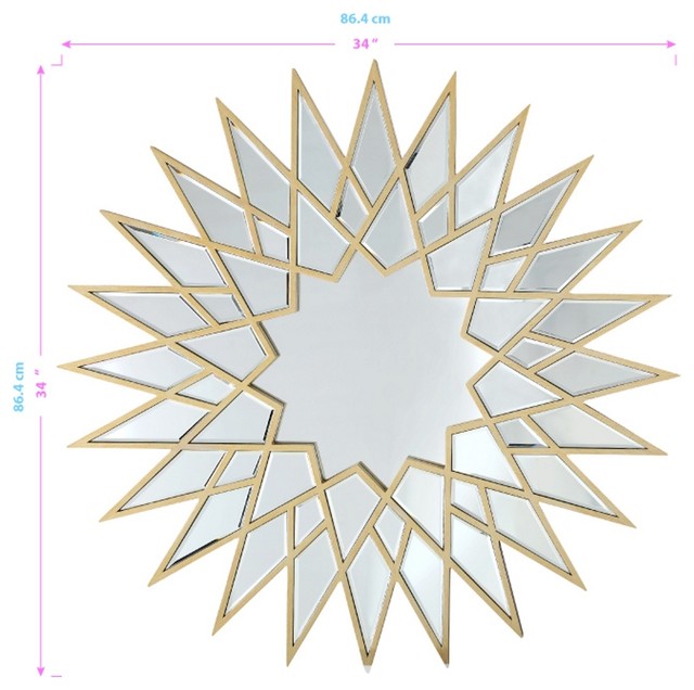Camden Isle Evening Star Mirror - Contemporary - Wall Mirrors - by GwG ...