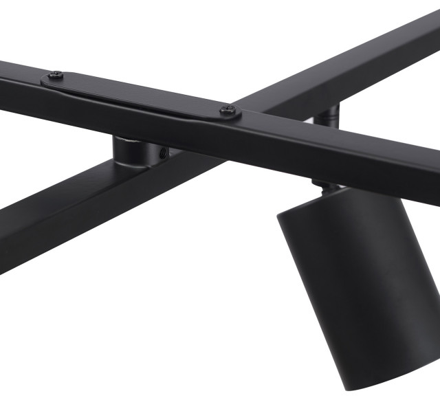 Waylon 6-Light Matte Black Track Lighting - Transitional - Track ...
