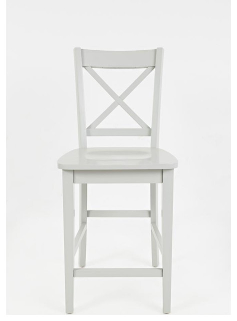 Simplicity X-Back Stool - Dove, Set of 2 - Transitional - Bar Stools ...