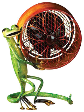 Small Gecko Figurine Table Fan - Contemporary - Electric Fans - by ...