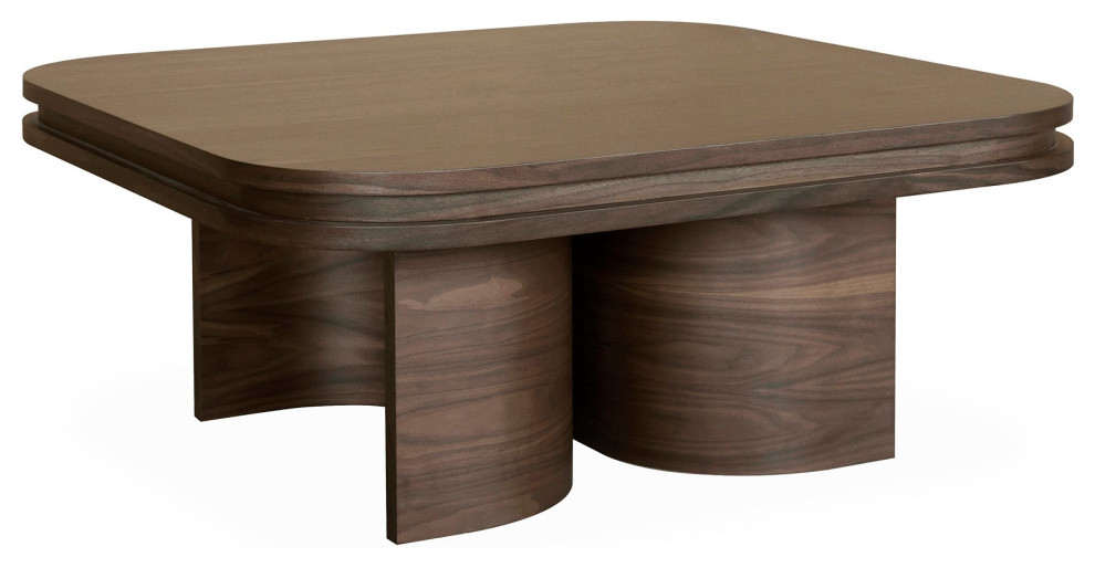 Alpha Coffee Table, Light Walnut - Transitional - Coffee Tables - by ...