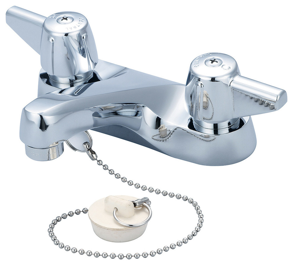 Central Brass Two Handle Bathroom Faucet - Contemporary - Bathroom Sink ...