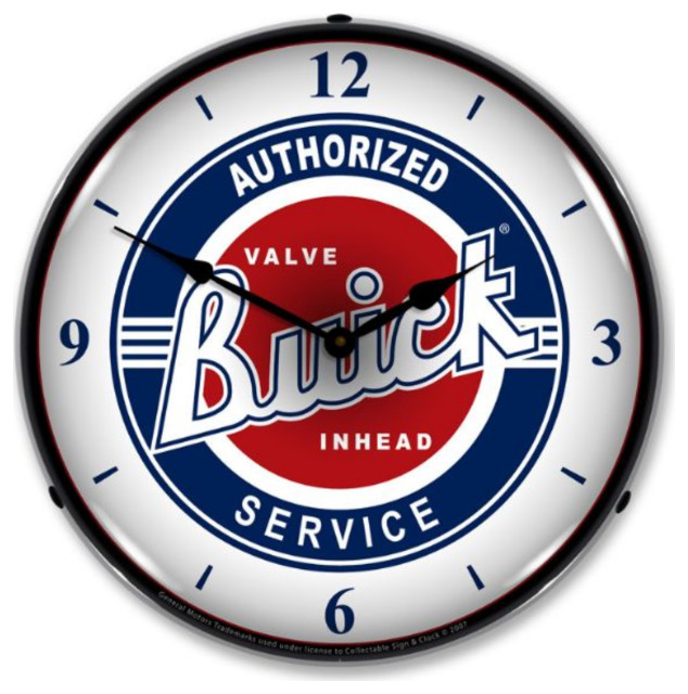 GM711169 Buick Service w/numbers Clock - Contemporary - Wall Clocks ...
