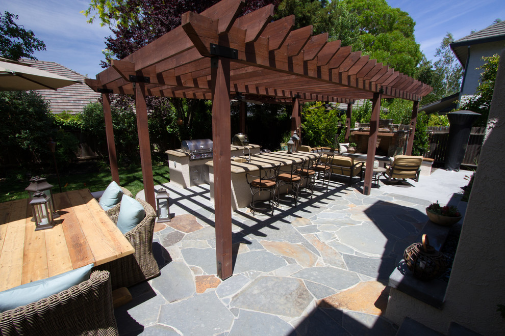 Fireside Kitchen - Patio - Sacramento - by Red Leaf Developments, Inc. | Houzz